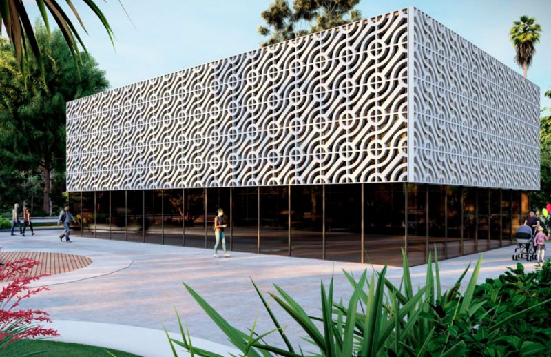 Patrones modulares rotatorios en fachadas - Amusement Logic