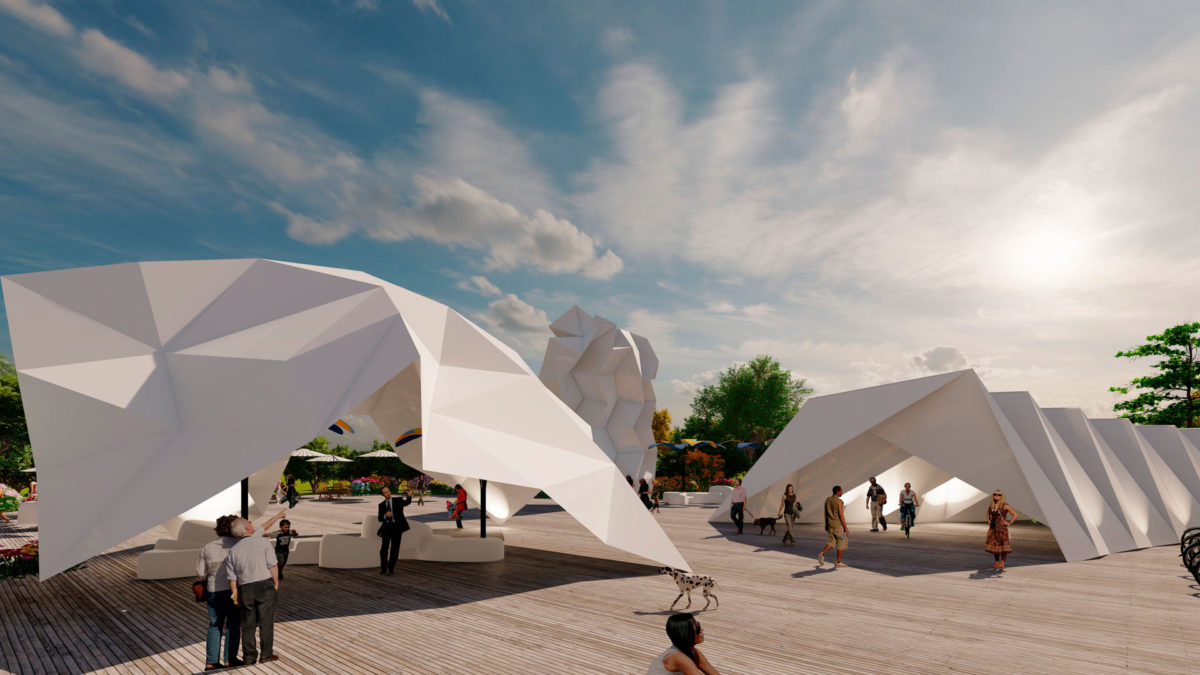 Estructuras en 3D-Tech de origami - Amusement Logic