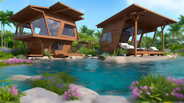 Cabañas de madera para glamping - Amusement Logic